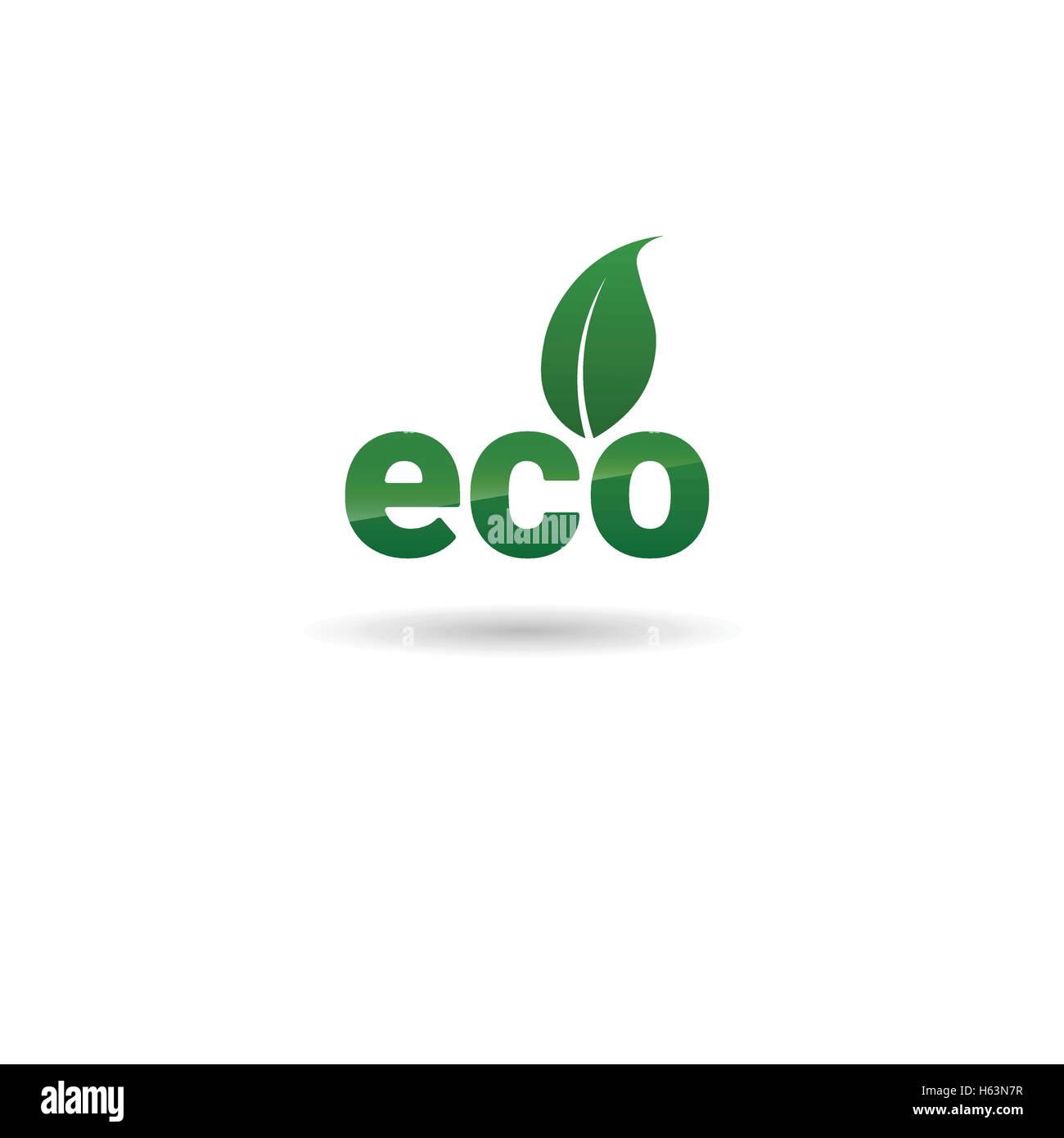 Eco Friendly Organic Natural Product Web Icon Green Logo Stock Vector ...