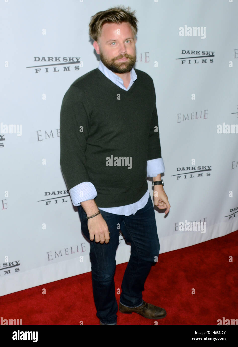 Director Michael Thelin attends the premiere of Dark Sky Films' "Emelie ...