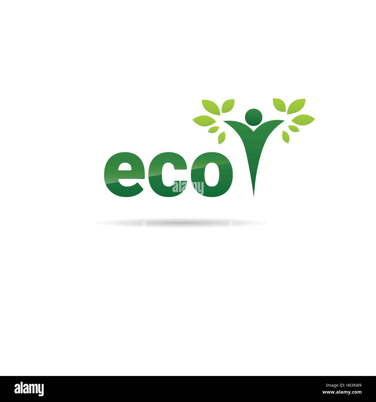 Eco Friendly Organic Natural Product Web Icon Green Logo Stock Vector ...