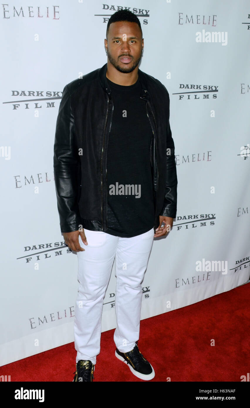 James Anderson attends the premiere of Dark Sky Films' "Emelie" at ...