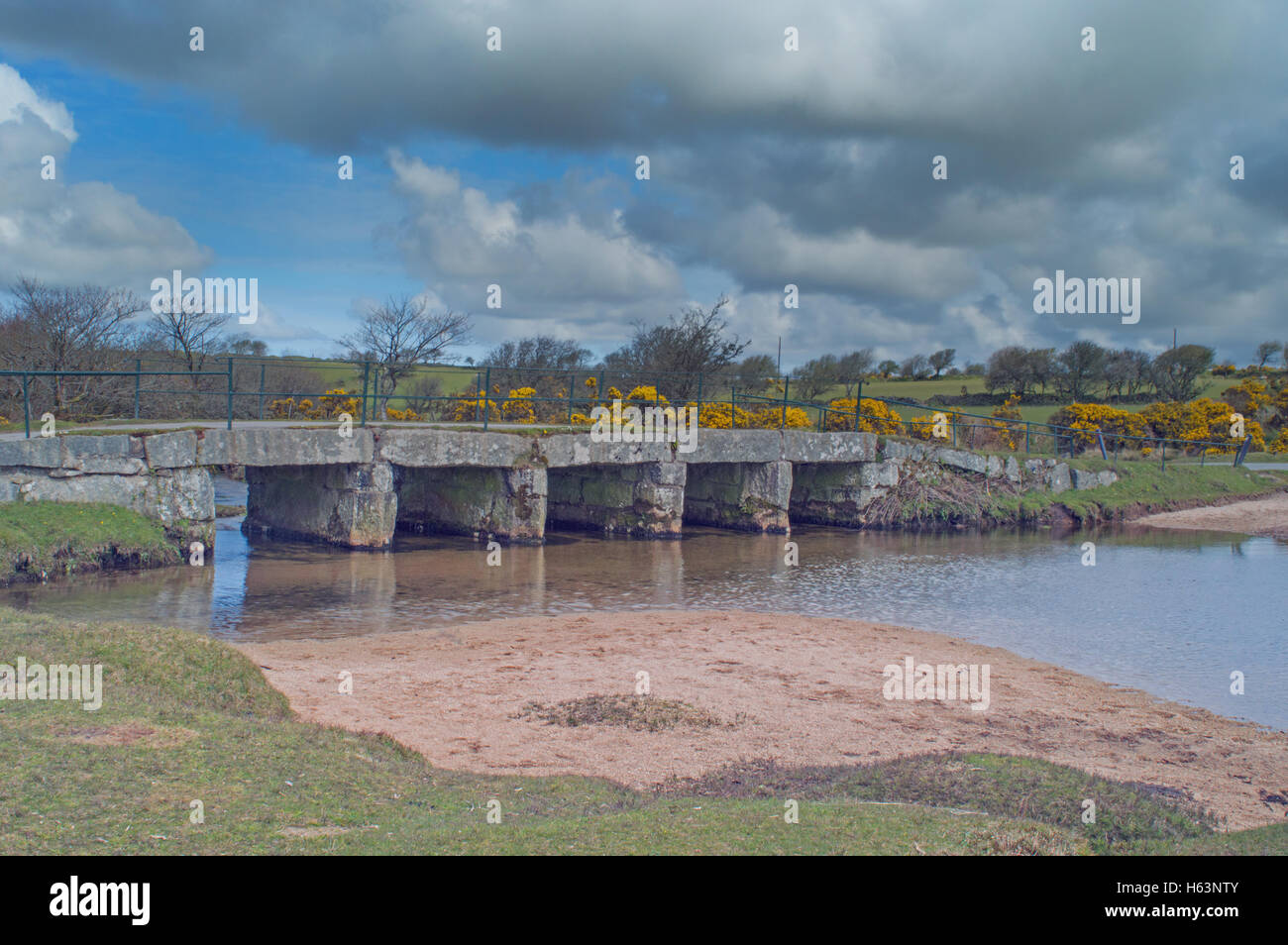 Delphi Bridge, Near St Breward, Bodmin Moor, North Cornwall Stock Photo ...