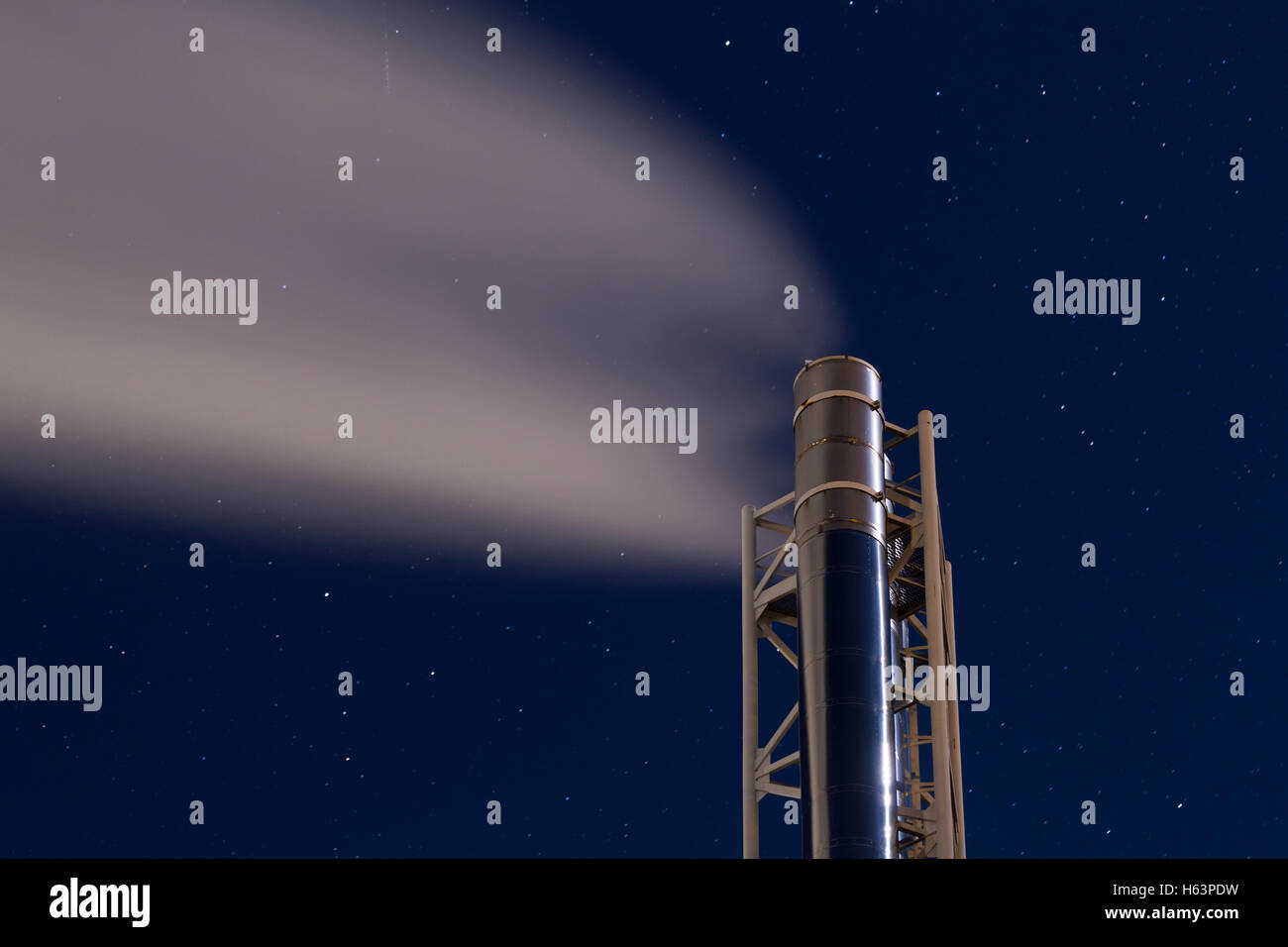 Smoking metal pipe close-up Stock Photo - Alamy