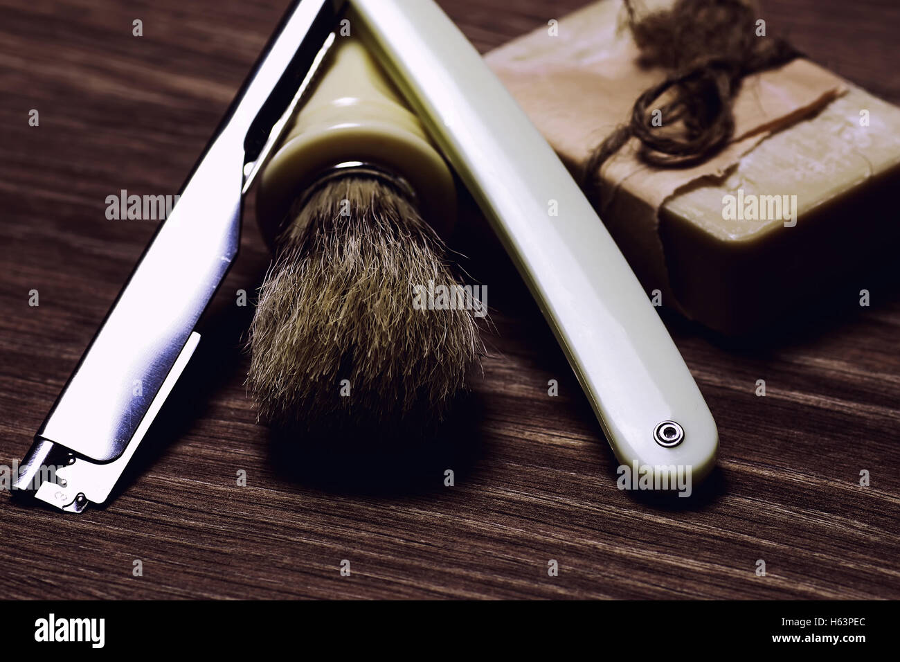 Straight razor belt hi-res stock photography and images - Alamy