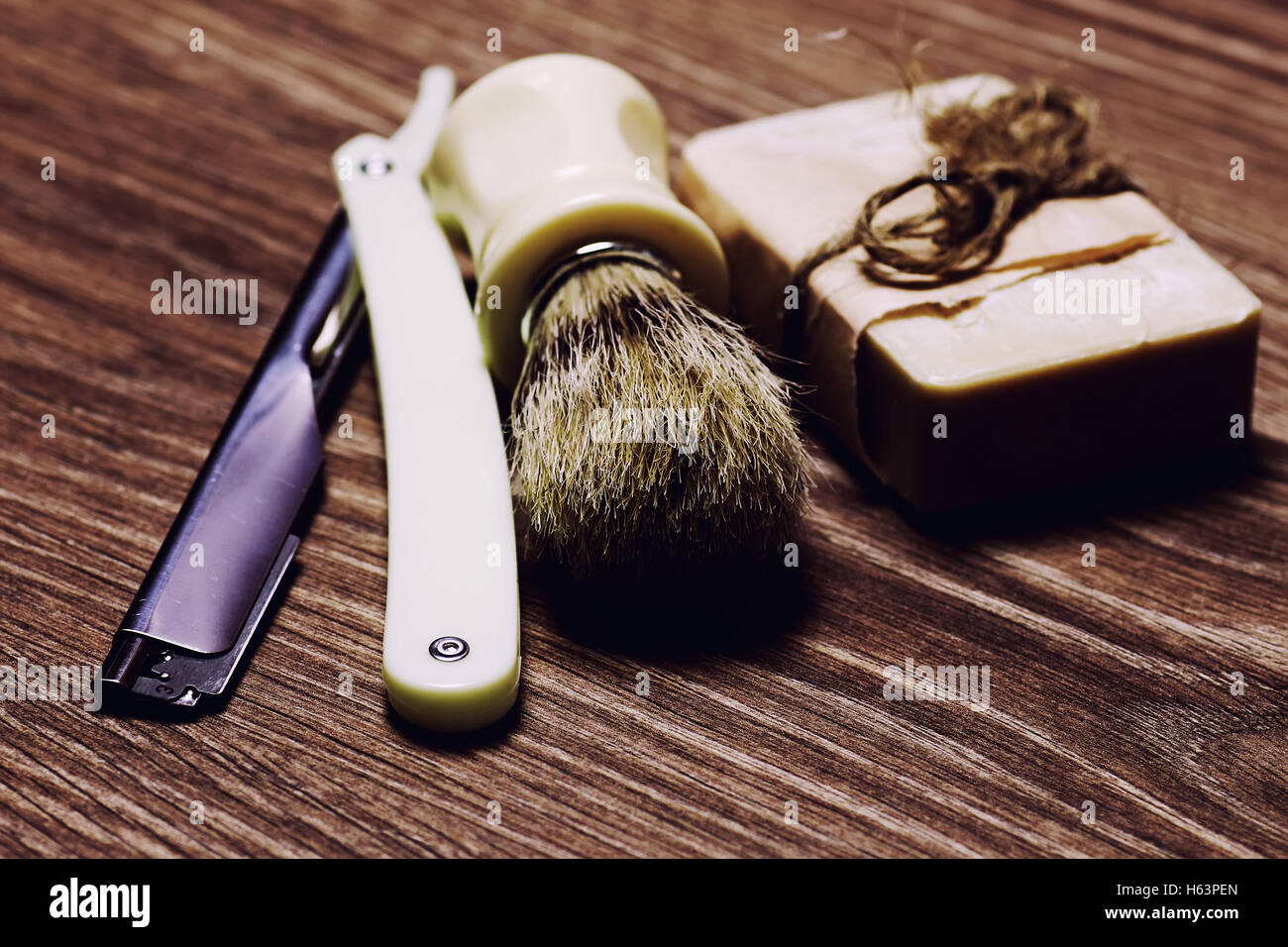 Straight razor belt hi-res stock photography and images - Alamy