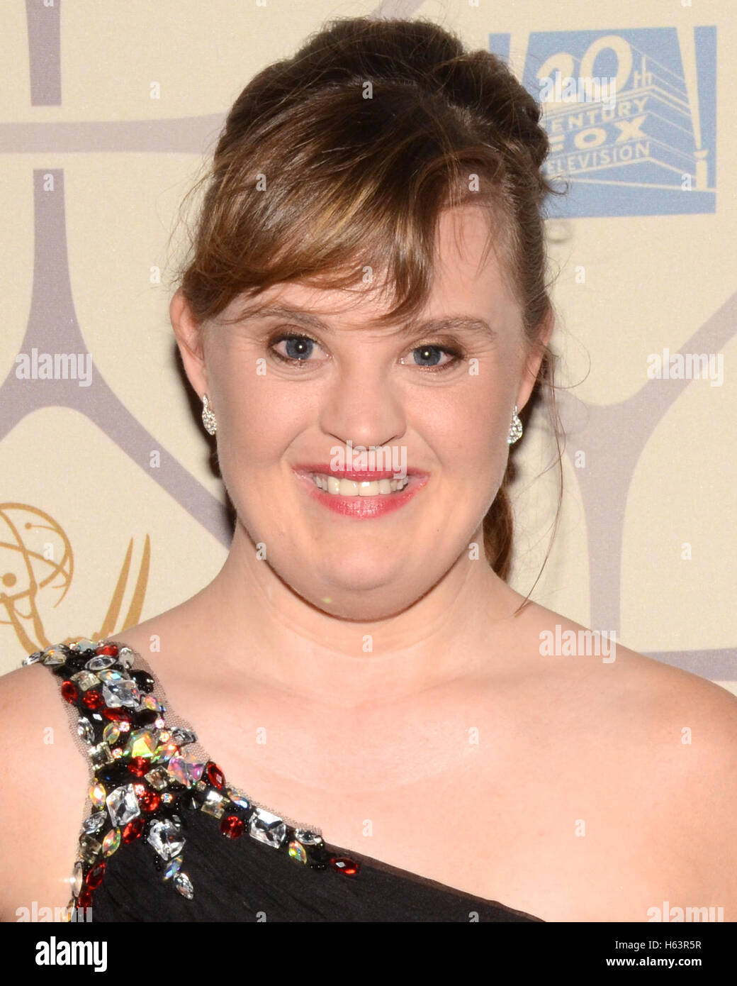Jamie Brewer attends the 67th Primetime Emmy Awards Fox after party on ...
