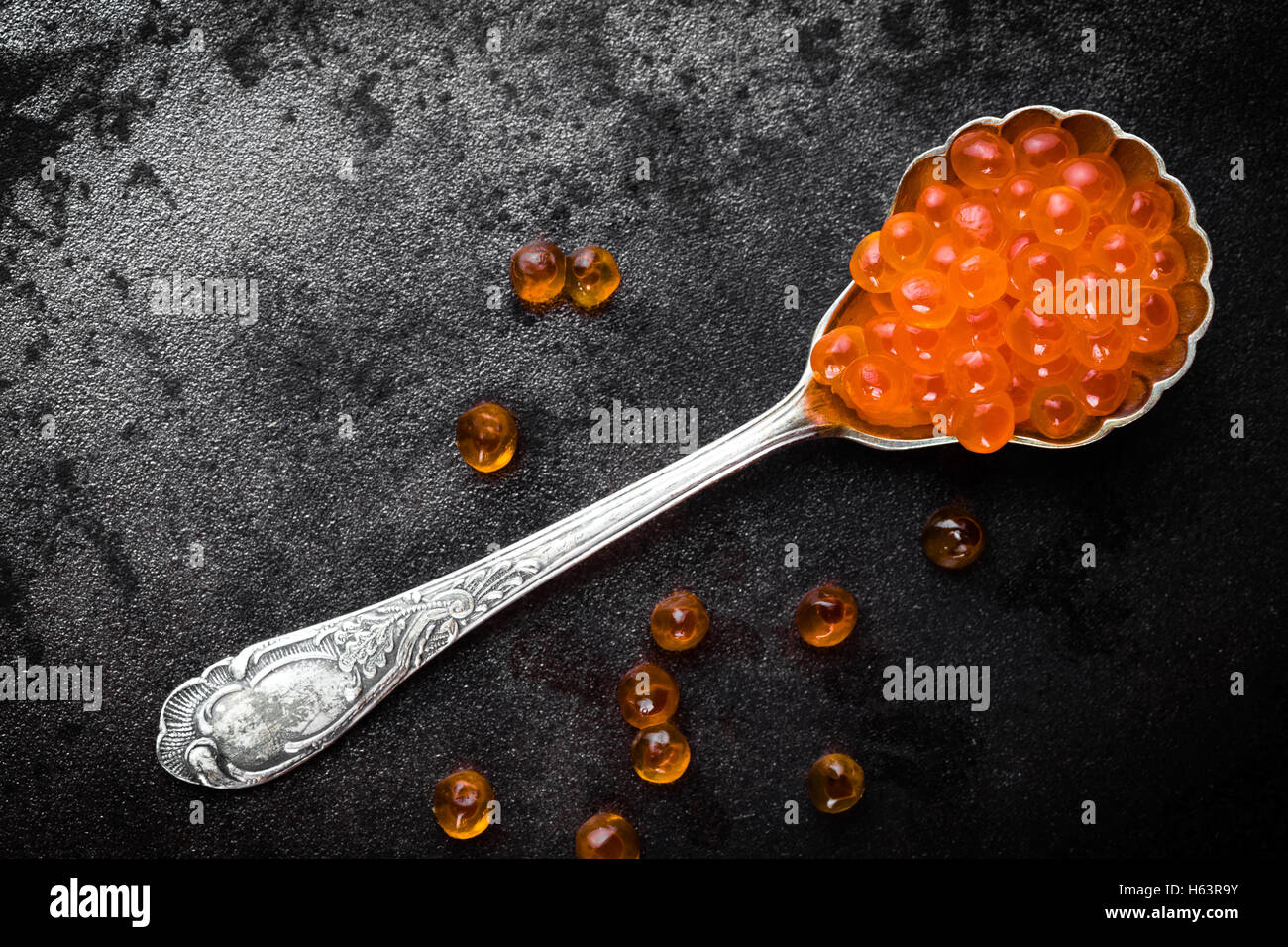 Keta caviar appetizer hi-res stock photography and images - Alamy