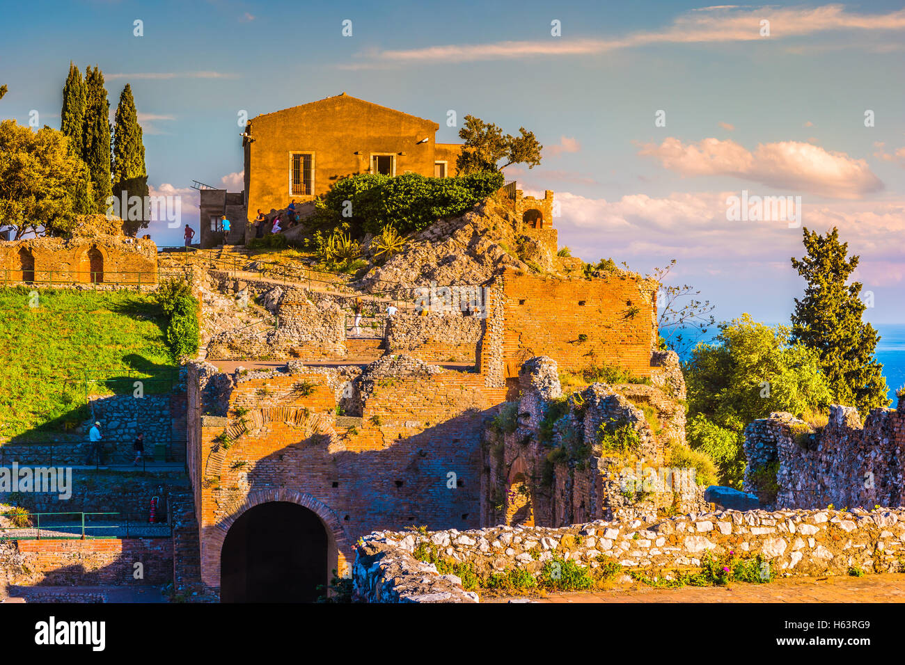 View taormina famous resort hi-res stock photography and images - Alamy