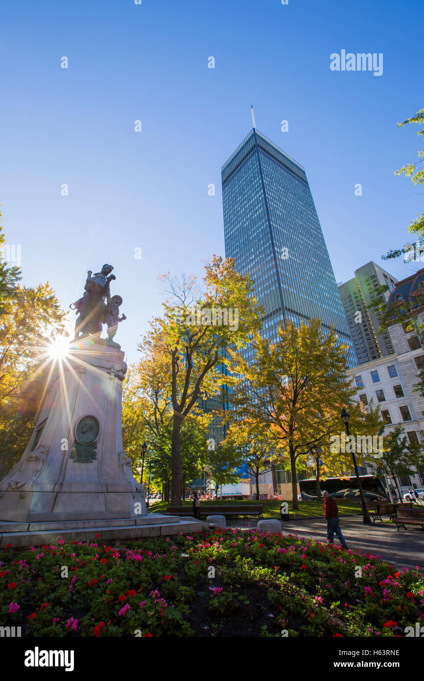 Dorchester Square (originally Dominion Square) in downtown Montreal in ...
