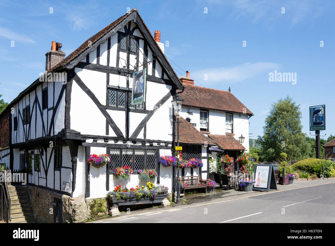 15th century The Old Bell Pub, High Street, Old Oxted, Oxted, Surrey ...