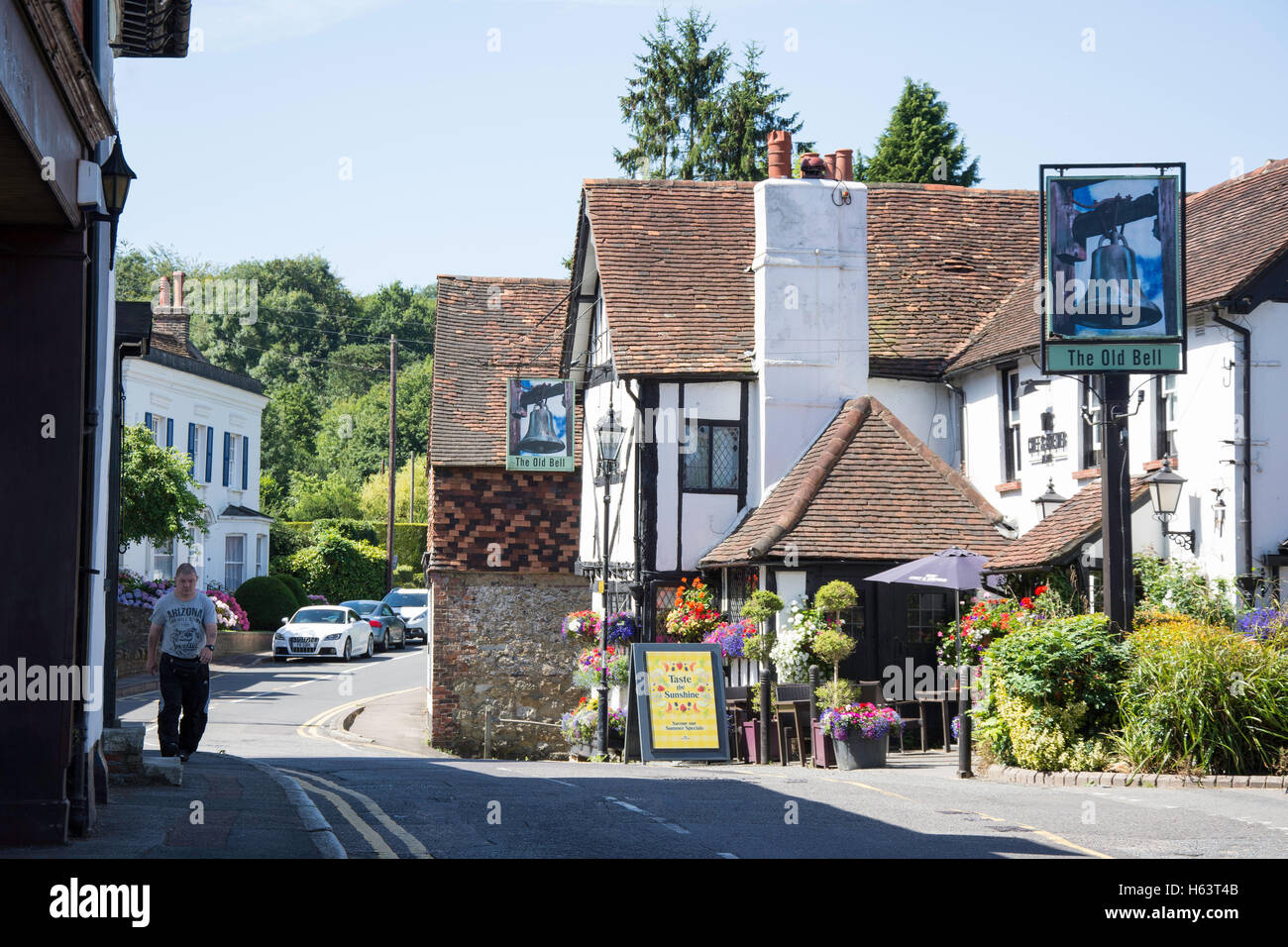 15th century The Old Bell Pub, High Street, Old Oxted, Oxted, Surrey ...