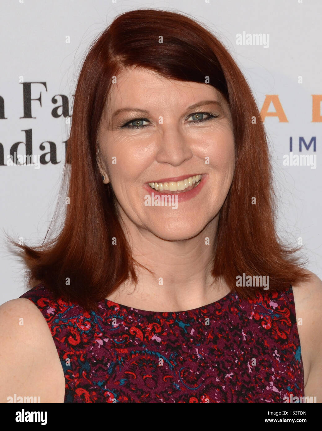 Kate Flannery arrives at the Farrah Fawcett Foundation 1st annual Tex ...