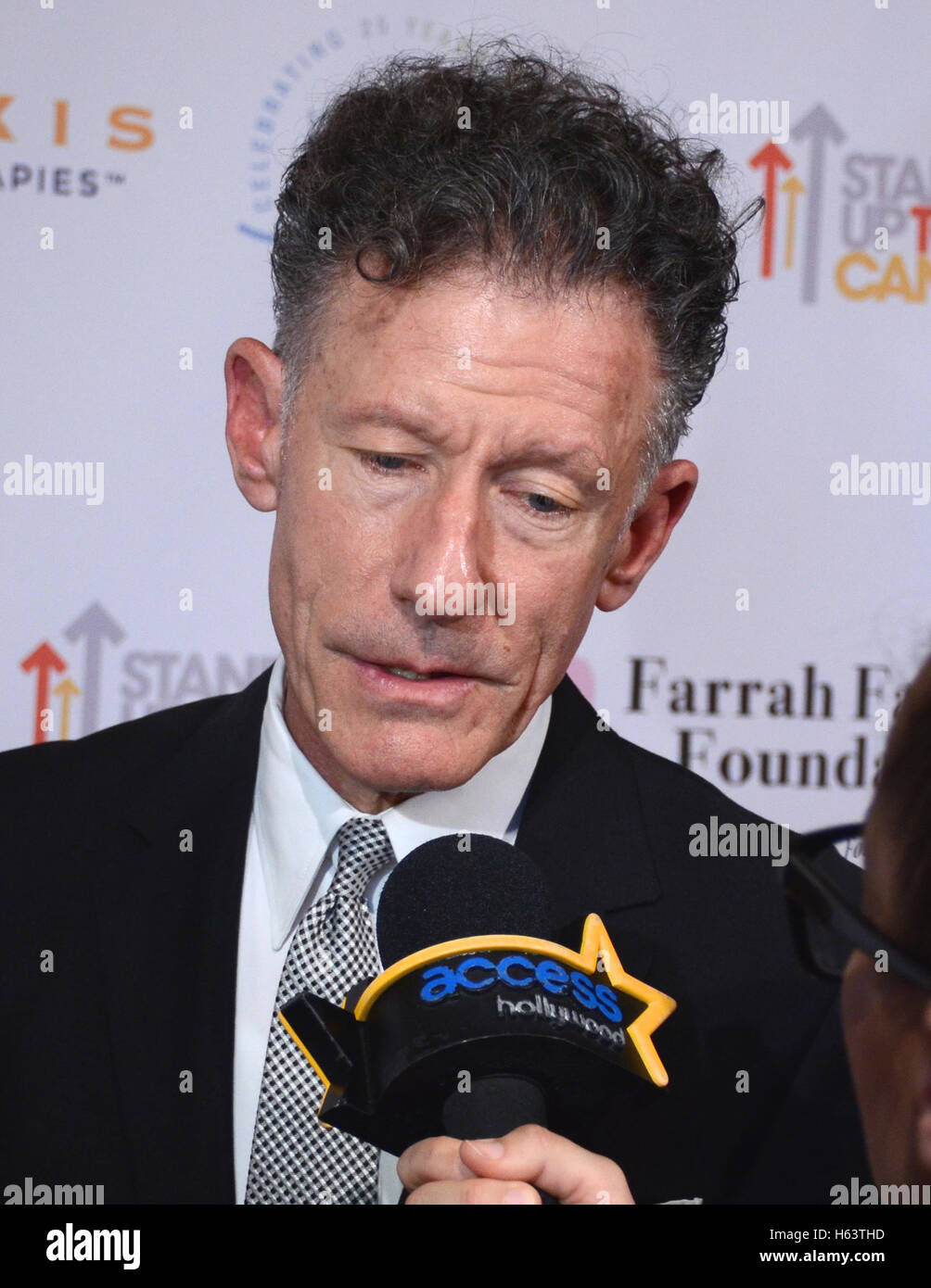 Lyle Lovett arrives at the Farrah Fawcett Foundation 1st annual Tex-Mex ...