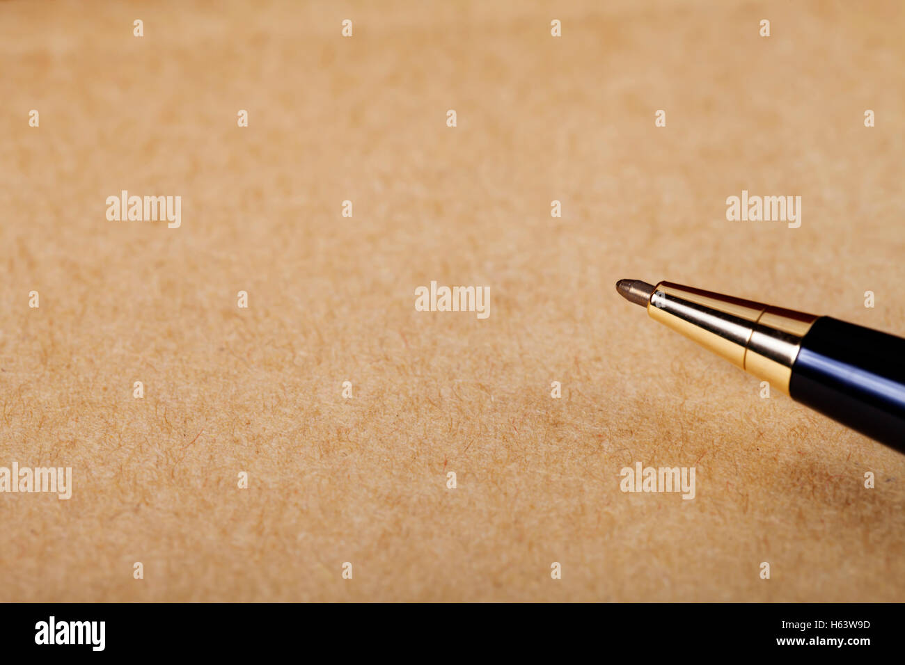 a black pen and vintage paper Stock Photo - Alamy