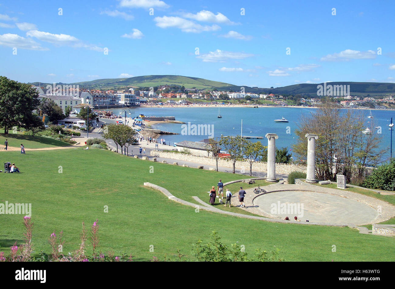 Small amphitheatre and English Heritage-listed columns in Prince Albert ...