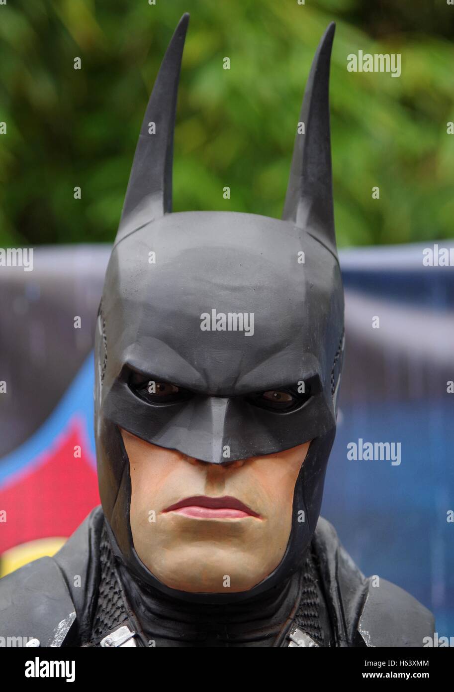 batman figure costume full size realistic Stock Photo - Alamy