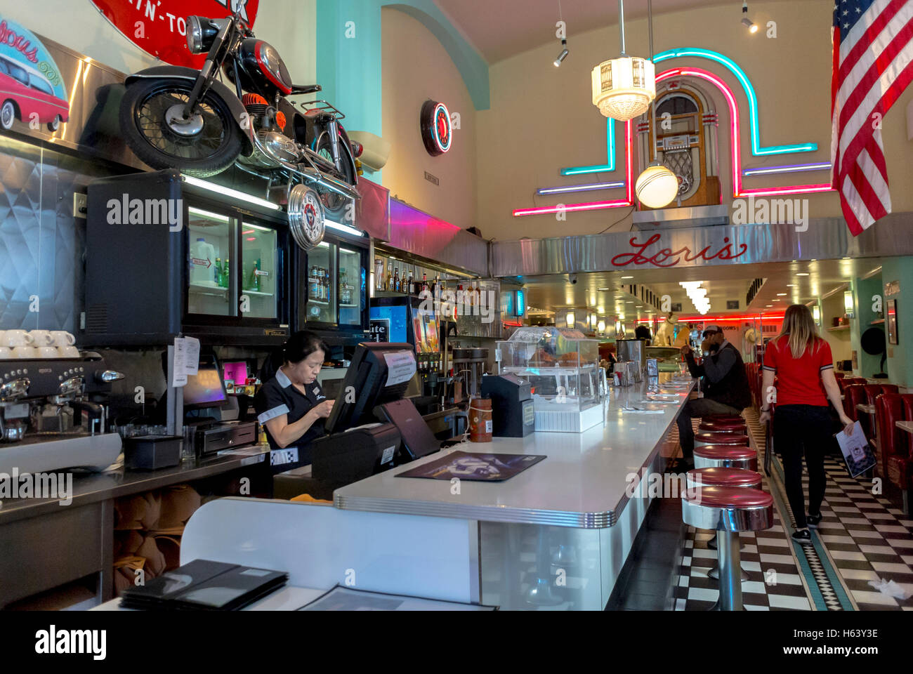 Vintage lunch counter hi-res stock photography and images - Alamy