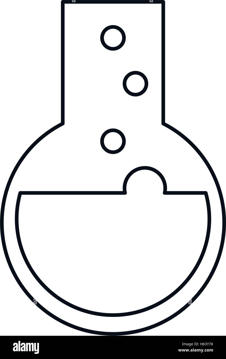 Isolated flask of laboratory design Stock Vector Image & Art - Alamy