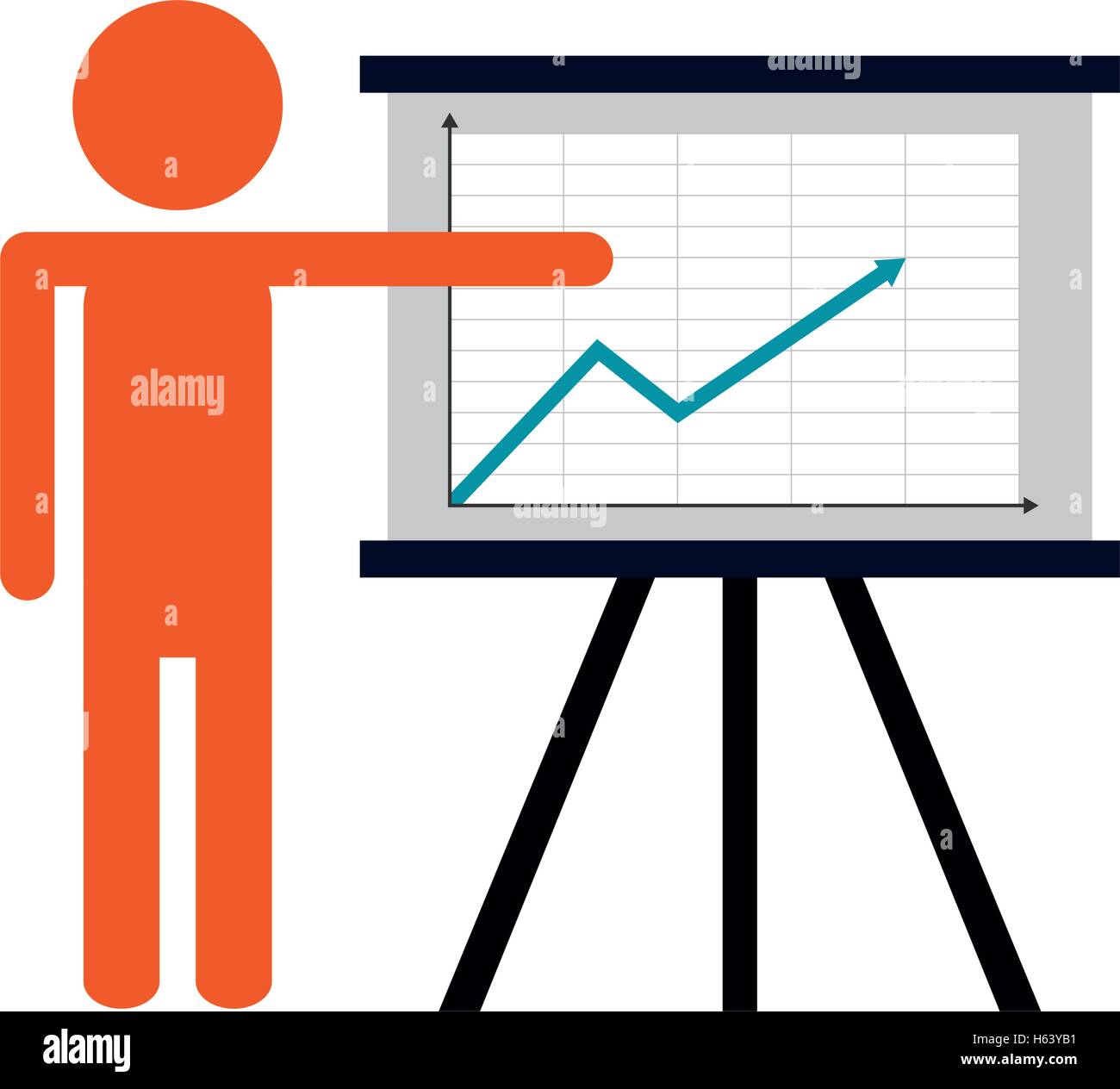 Businessman pictogram board design Stock Vector Images - Alamy