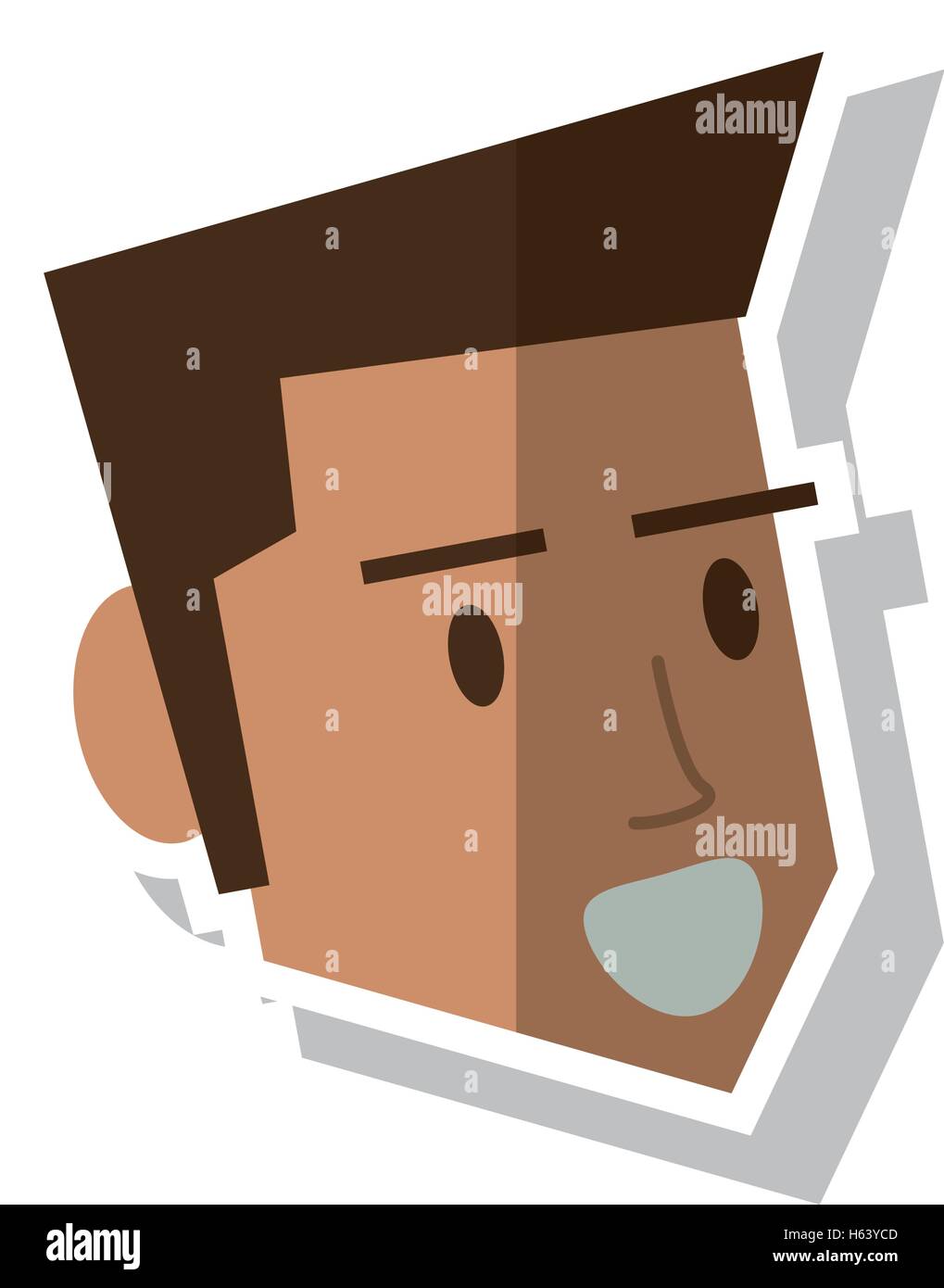 Isolated man cartoon head design Stock Vector Image & Art - Alamy