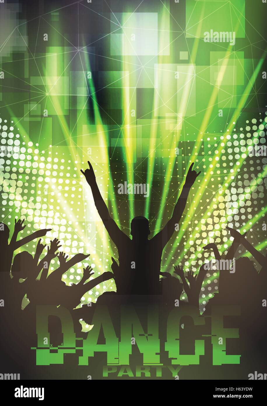 Dance Party Poster Background