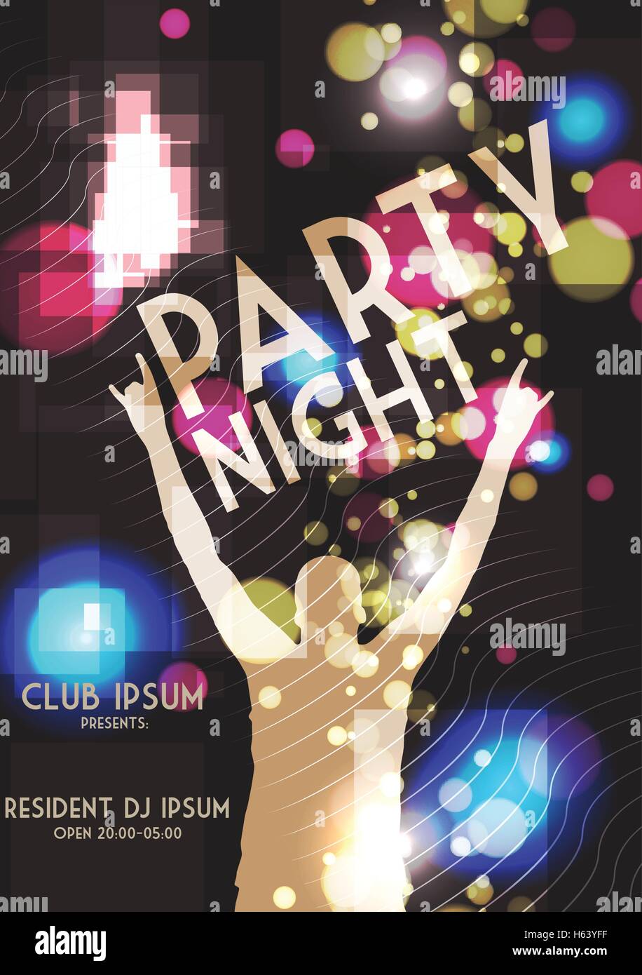Rave dance party Stock Vector Images - Alamy