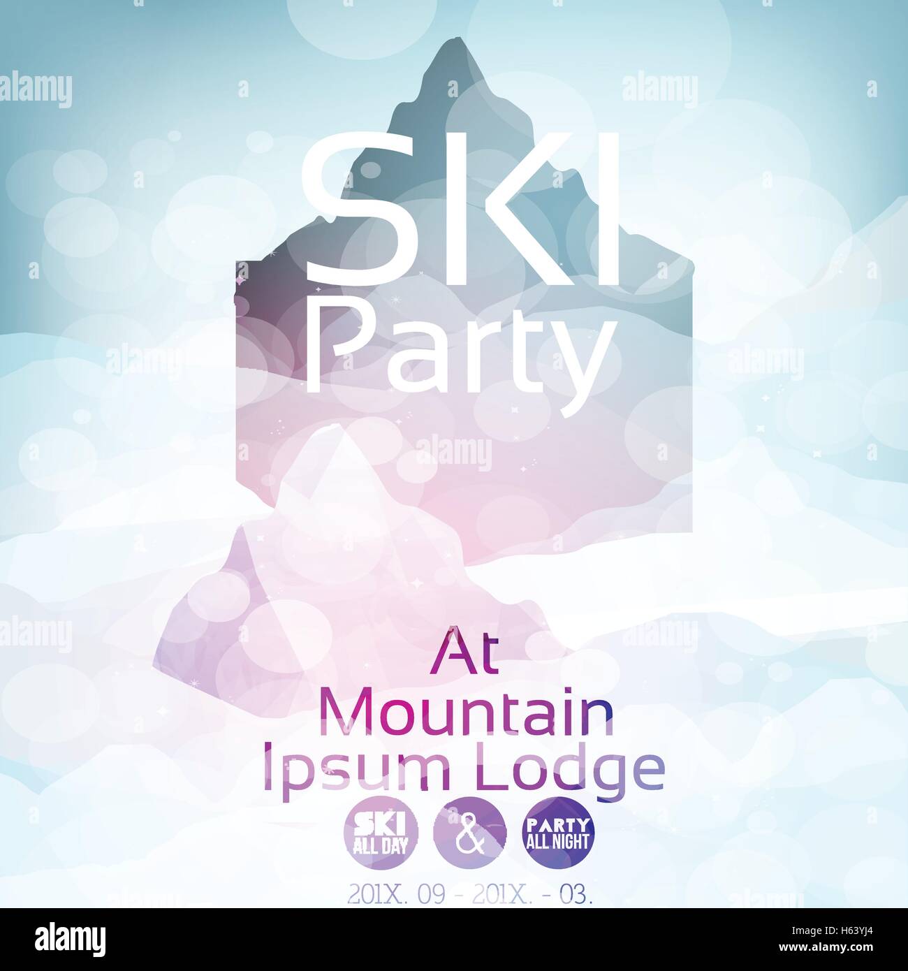 Vintage ski poster hi-res stock photography and images - Alamy