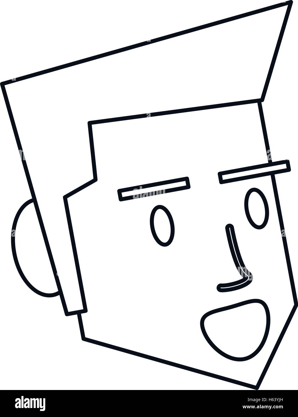 Isolated man cartoon head design Stock Vector Image & Art - Alamy