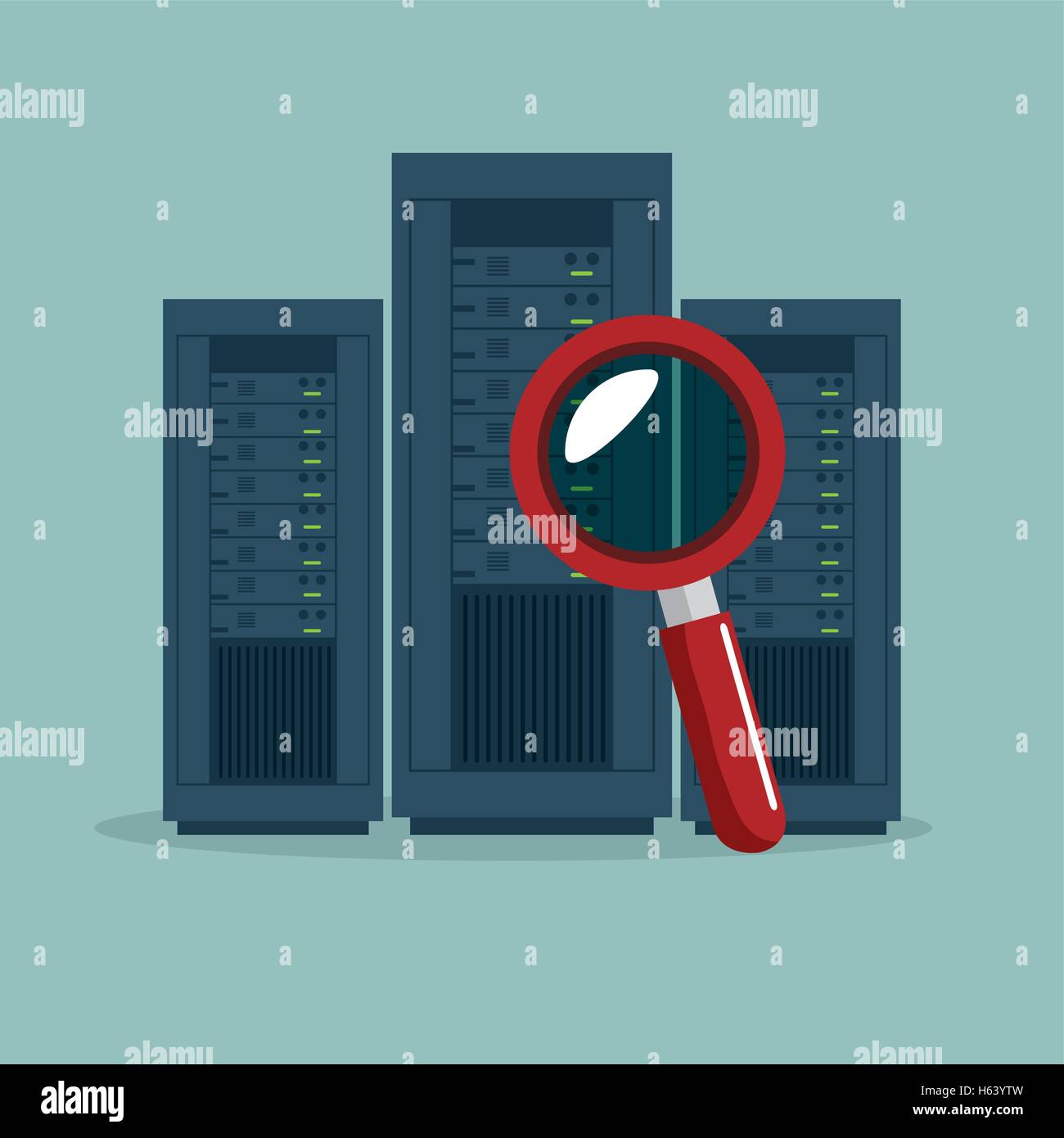 data center server searching icon graphic Stock Vector Image & Art - Alamy