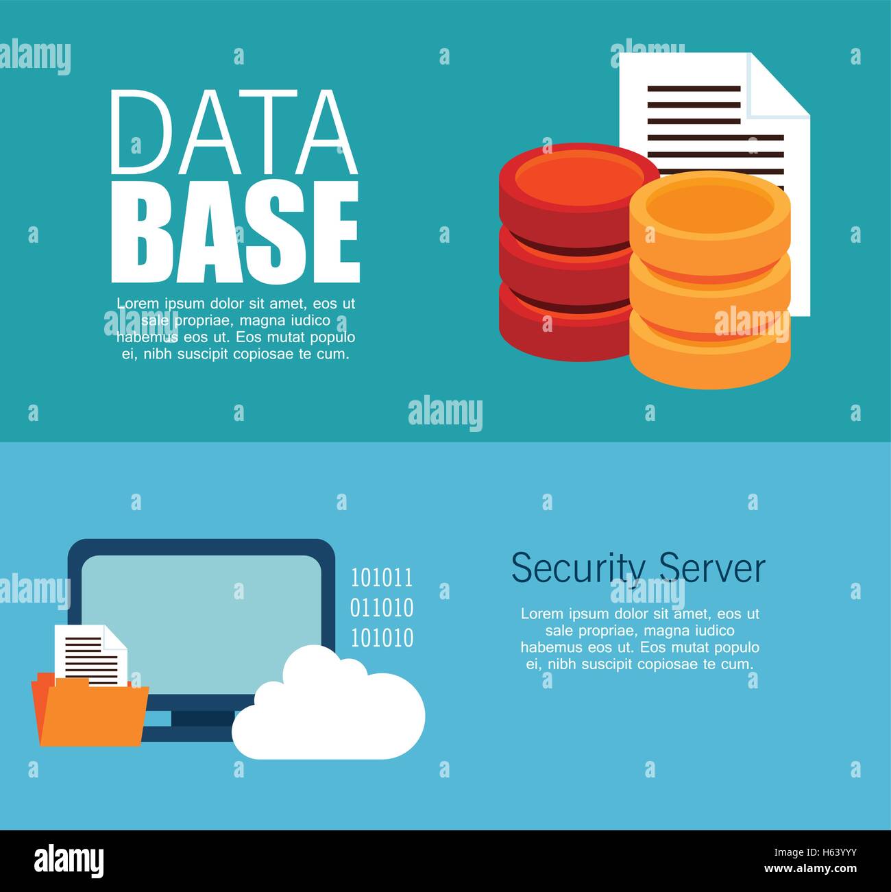 data server security technology cloud document Stock Vector Image & Art - Alamy