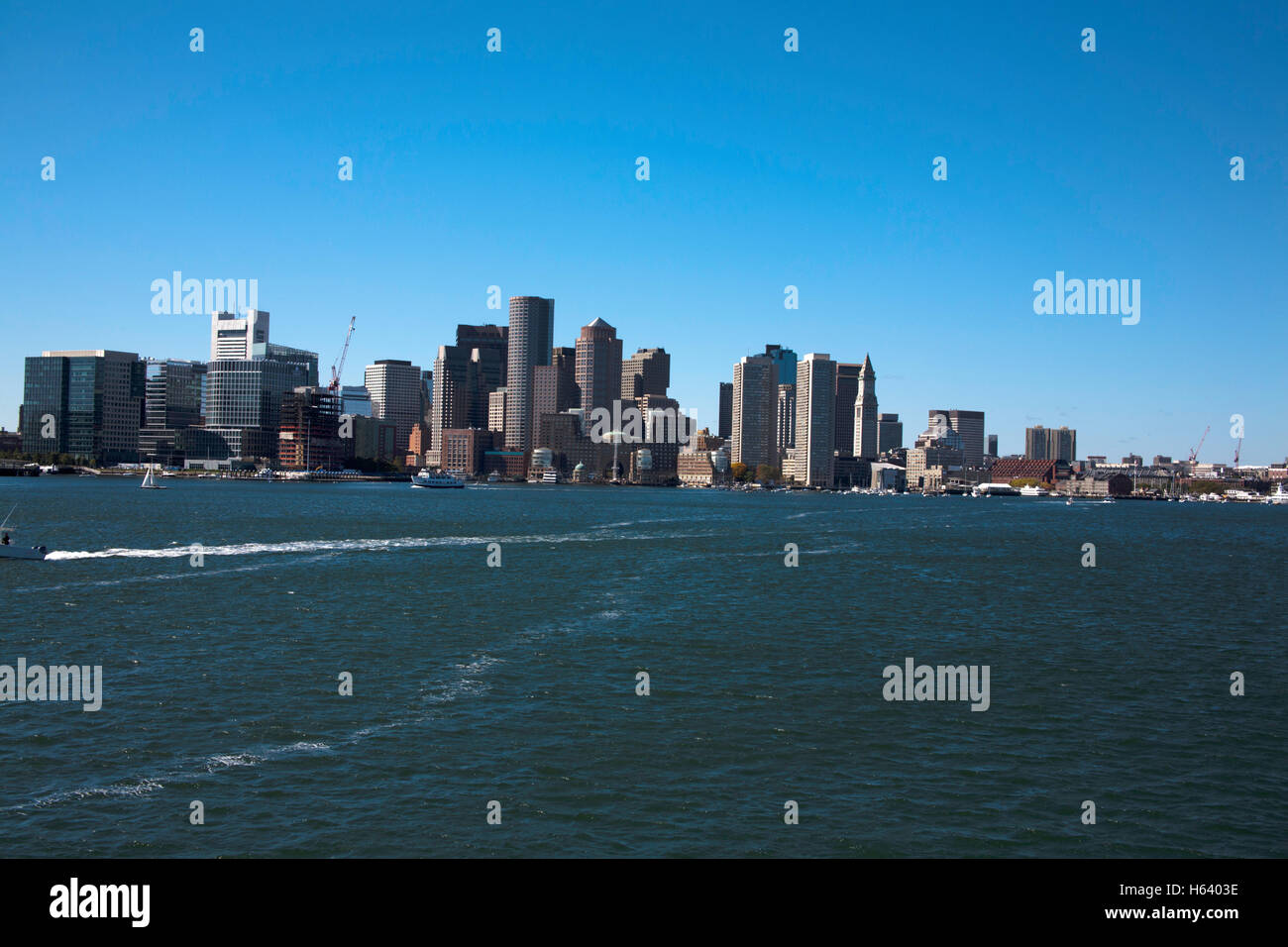 High Rise office buildings and The Custom House The Waterfront Boston ...
