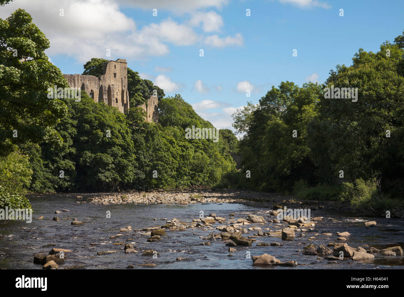 Barnard Castle above The River Tees Barnard Castle County Durham ...
