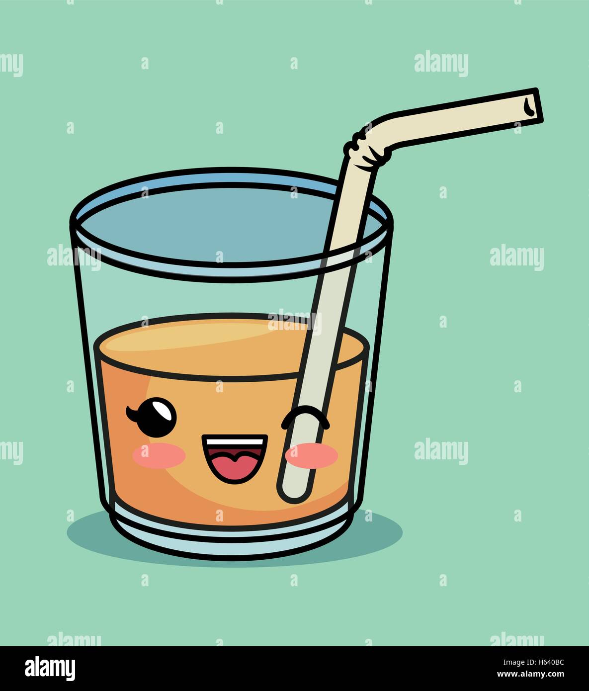 Coffee cocktail orange juice Stock Vector Images - Alamy