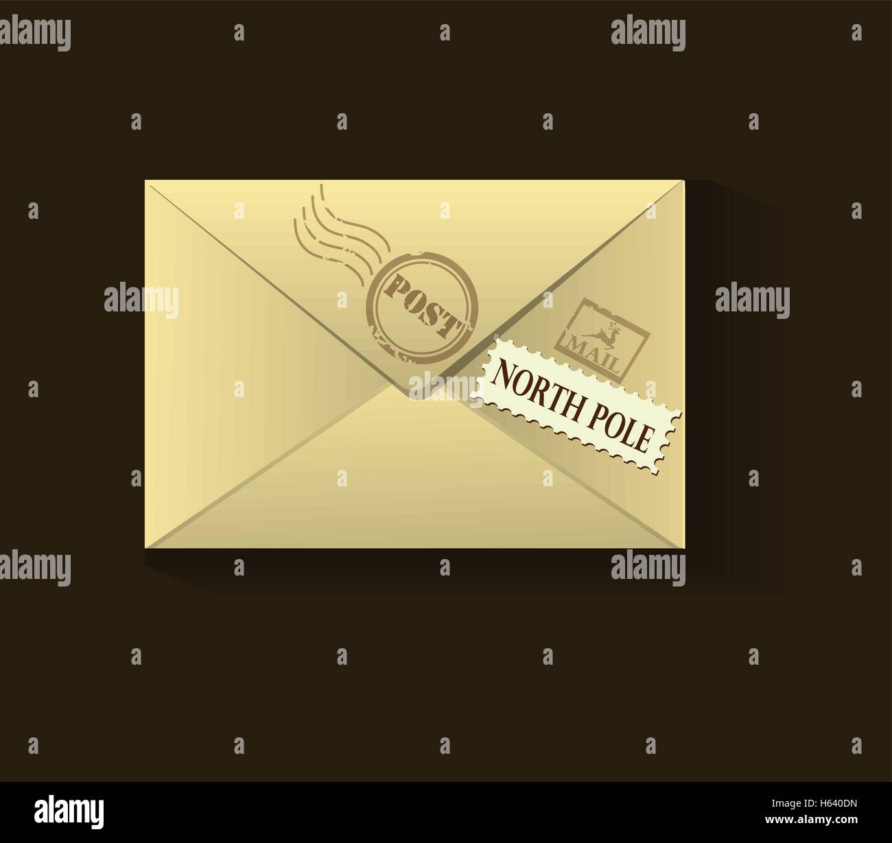 Gift certificate in envelope Stock Vector Images - Alamy