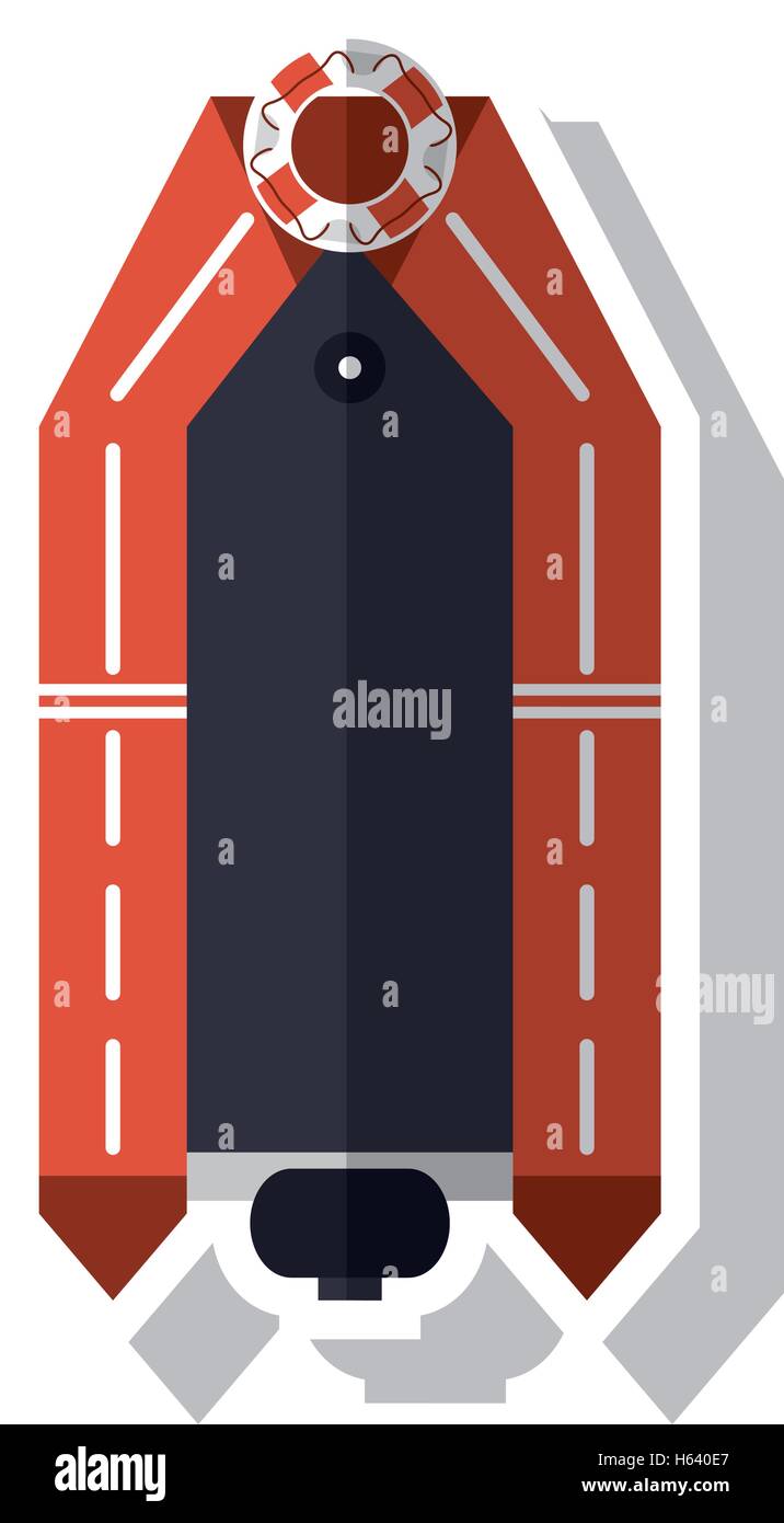 Isolated lifeboat ship design Stock Vector Image & Art - Alamy