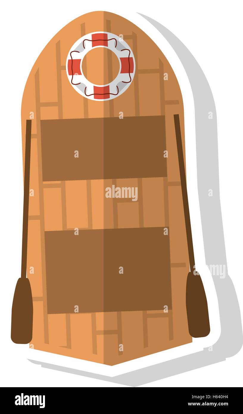 Isolated lifeboat ship design Stock Vector Image & Art - Alamy