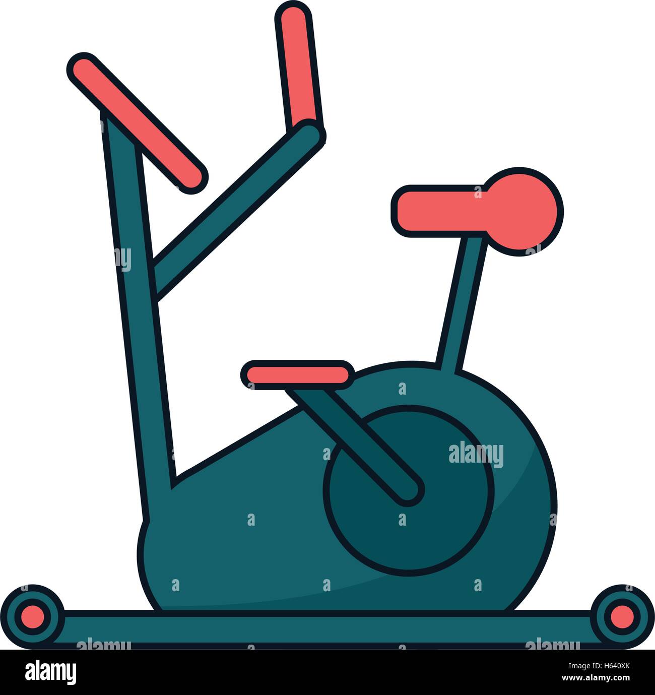 Isolated bike of fitness gym Stock Vector Image & Art - Alamy