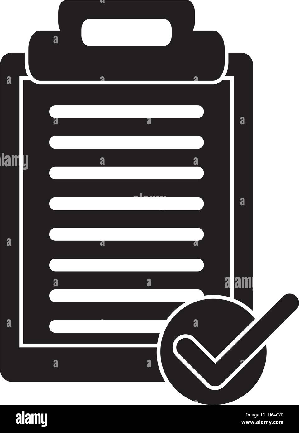 Isolated checklist and mark design Stock Vector Image & Art - Alamy