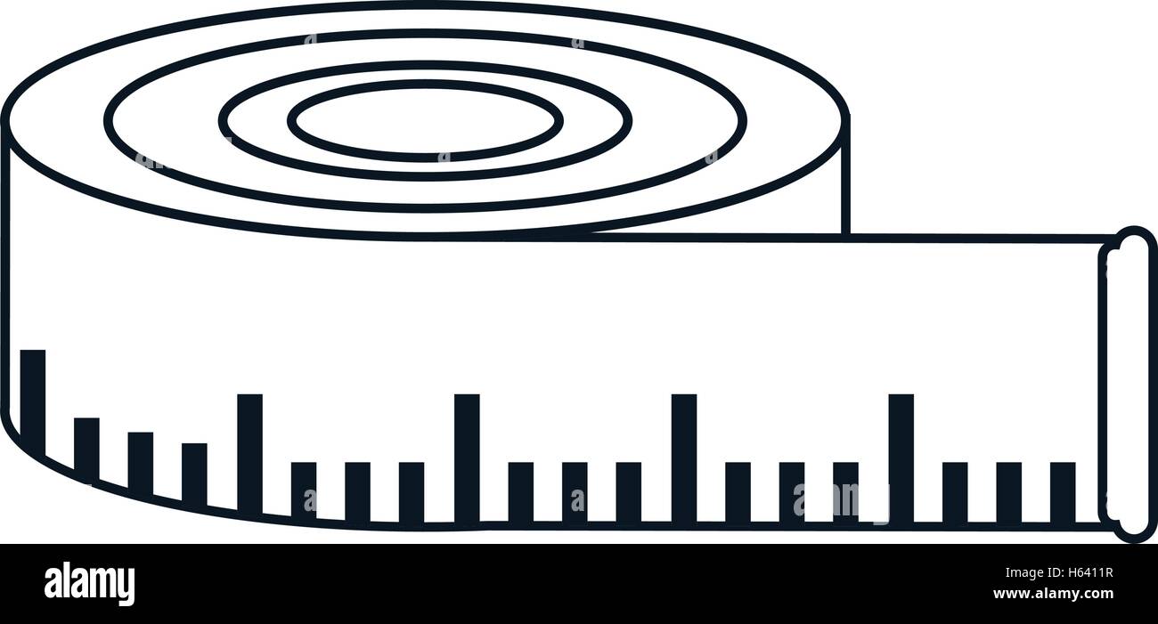 Isolated meter tape design Stock Vector Image & Art - Alamy