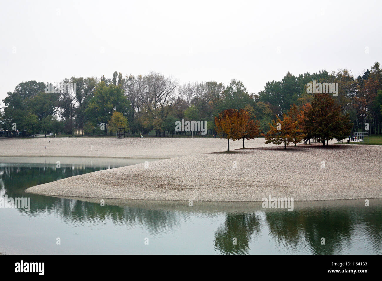Zagreb's park and lake Bundek by autumn,Croatia,2 Stock Photo - Alamy