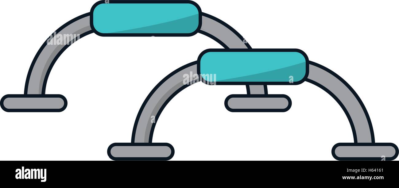Push up bars Stock Vector Images - Alamy