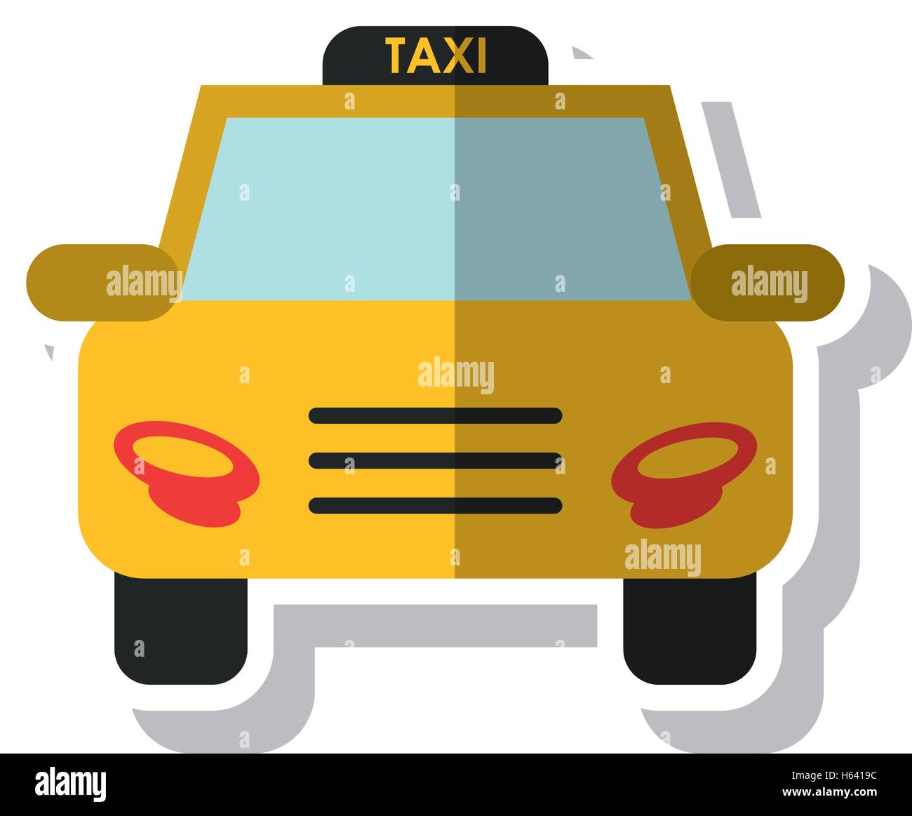 Isolated taxi vehicle design Stock Vector Image & Art - Alamy