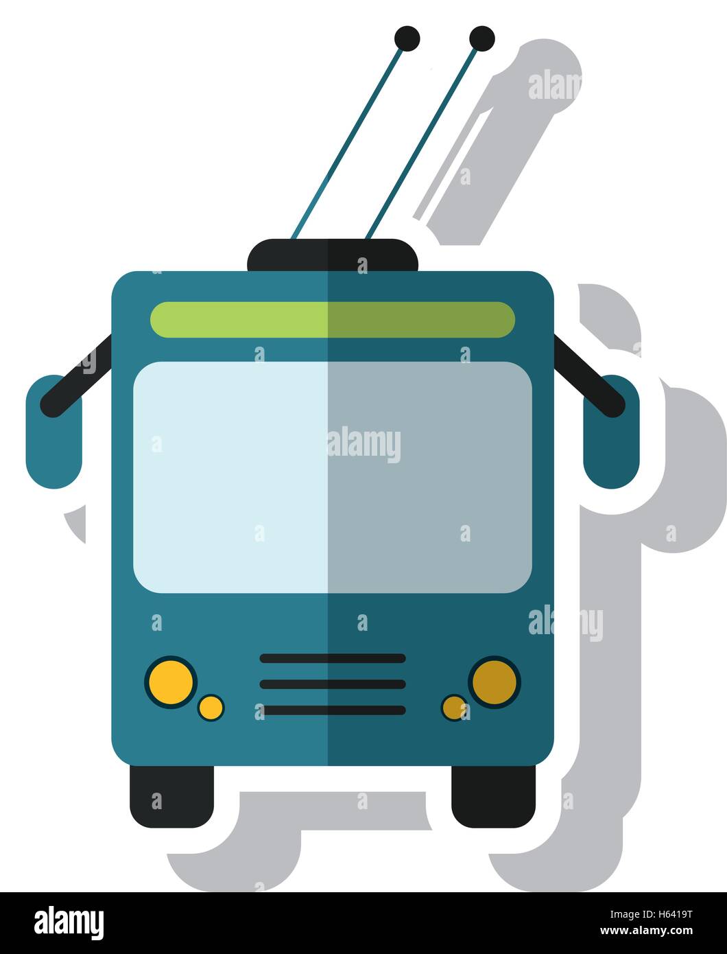 Isolated tram vehicle design Stock Vector Image & Art - Alamy