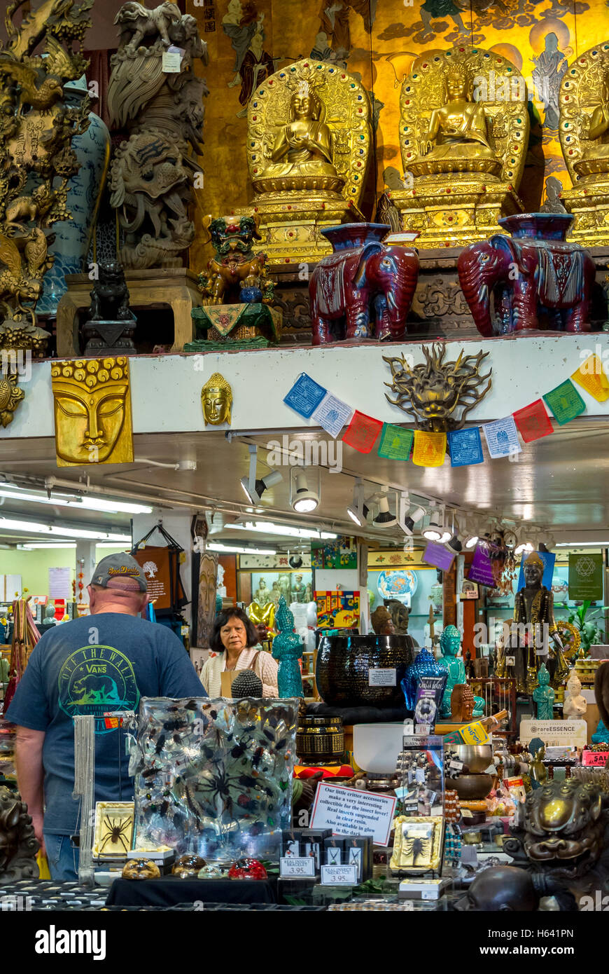 San Francisco, CA, USA, Chinese Shopping inside Local Interior ...