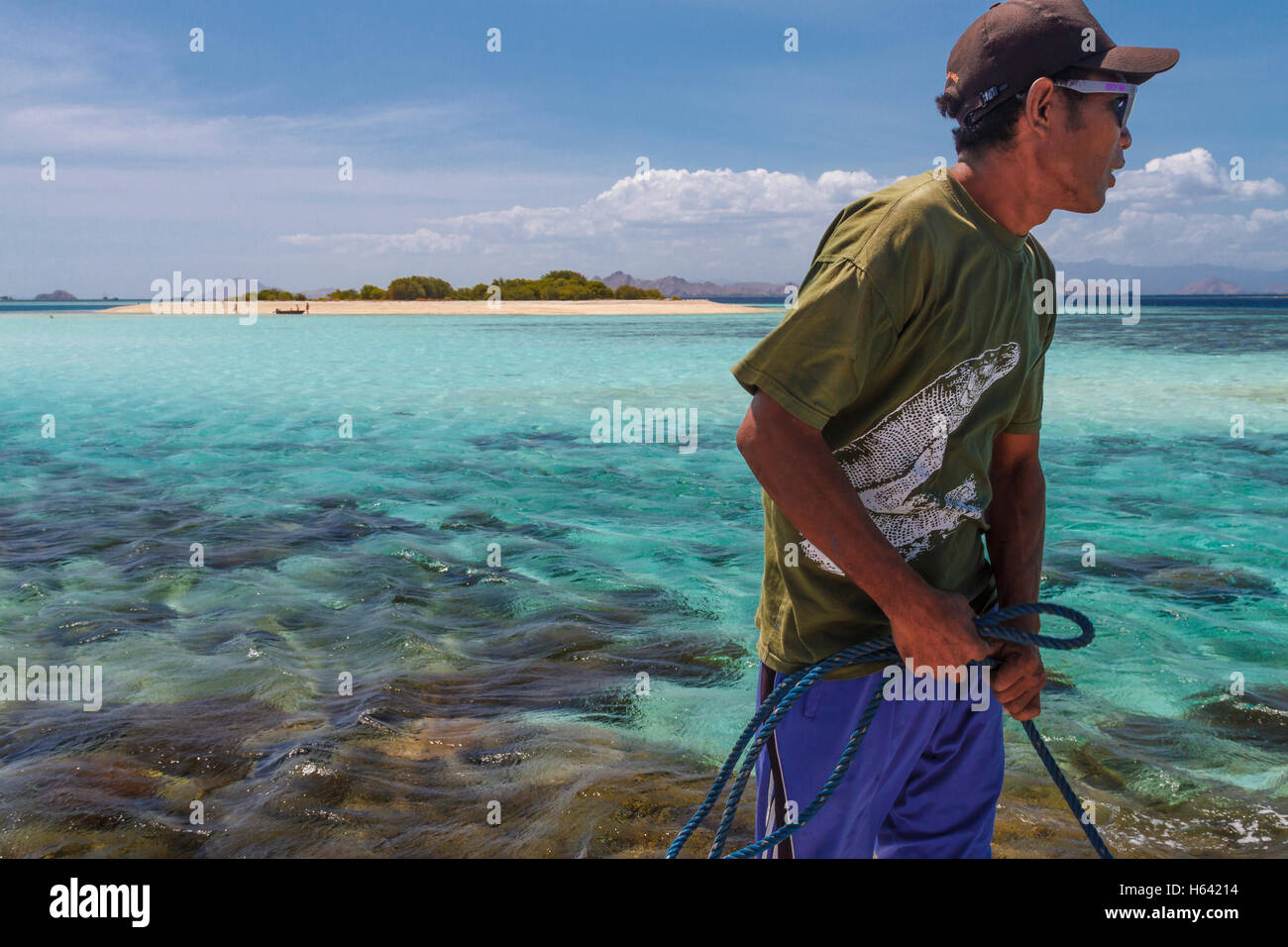 Komodo archipelago. Komodo National Park. Indonesia, Asia Stock Photo ...