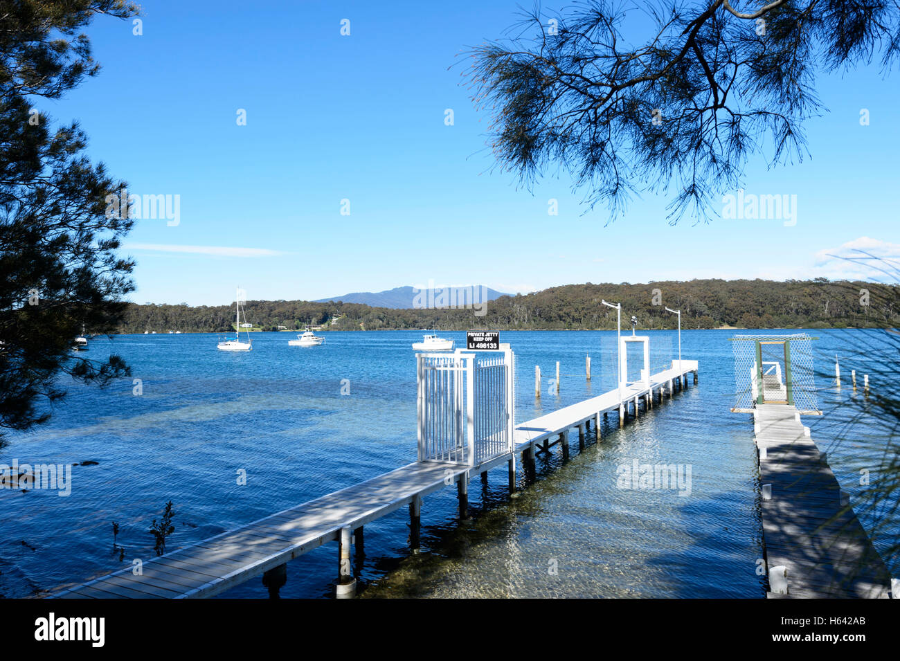 Wagonga Inlet at Narooma, New South Wales, NSW, Australia Stock Photo ...