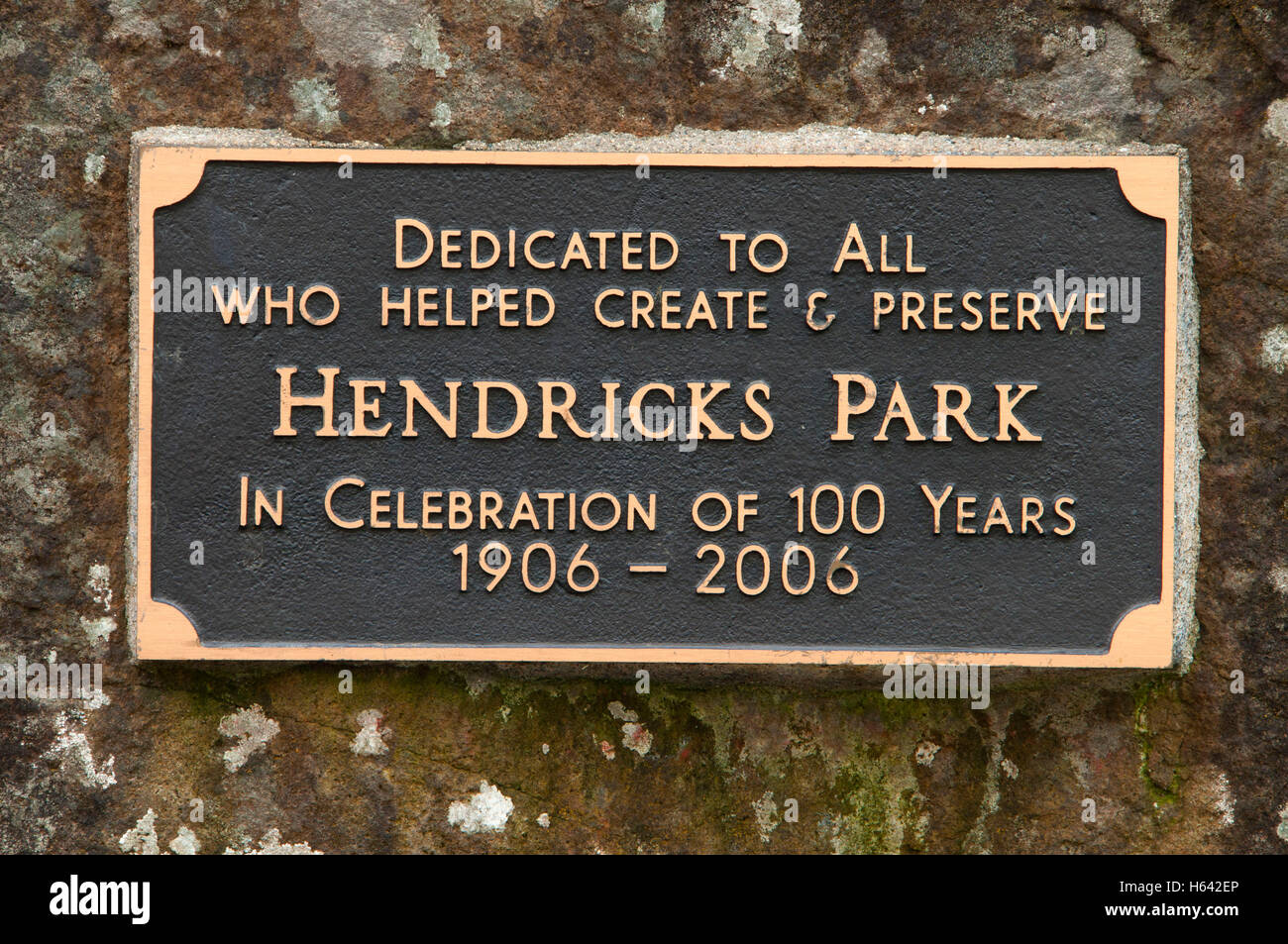 Centennial plaque, The Rhododendron Garden, Hendricks Park, Eugene ...