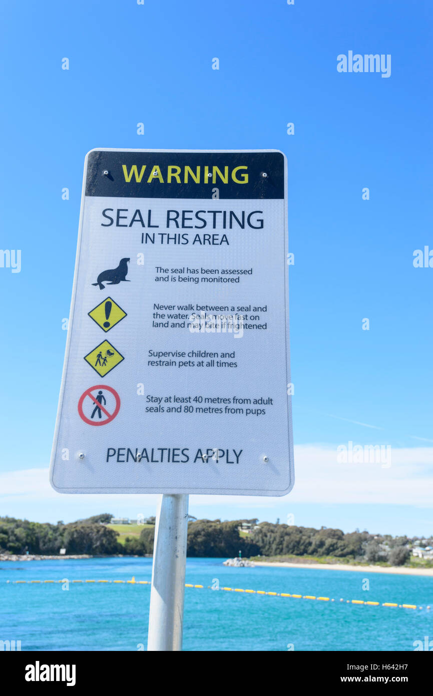 Australian beach warning sign hi-res stock photography and images - Alamy