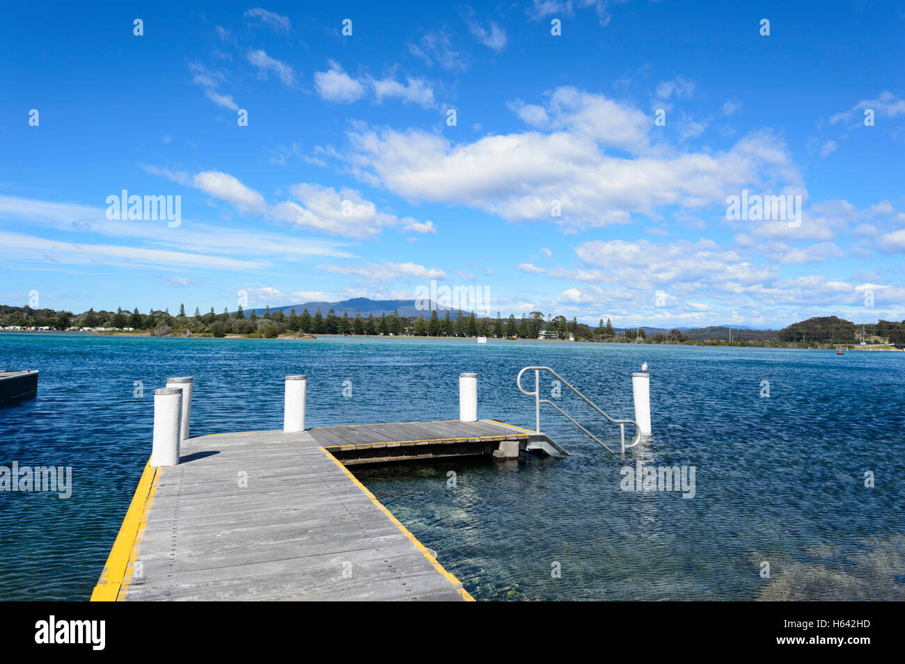 View of Batemans Marine Park, Wagonga Inlet, Narooma, South Coast, New ...