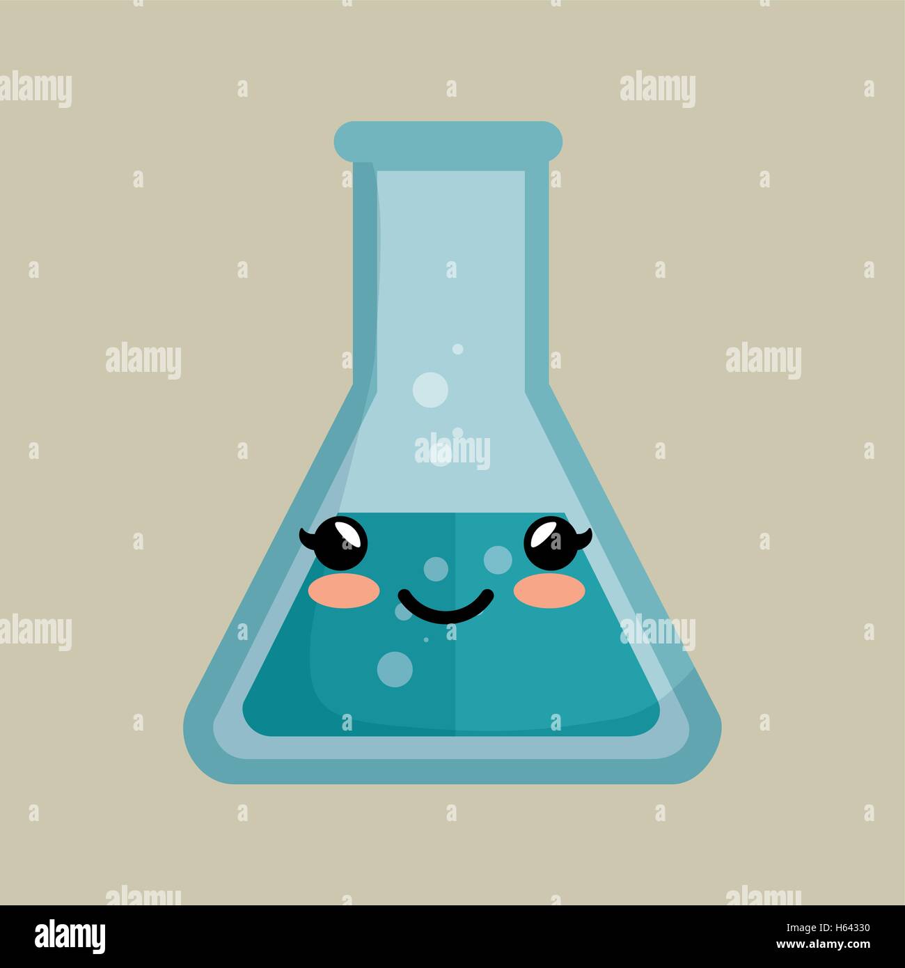kawaii cute laboratory flask Stock Vector Image & Art - Alamy