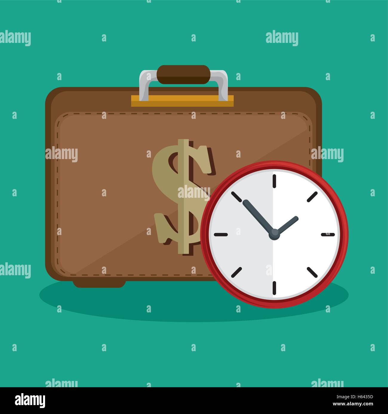 suitcase money clock safety icon Stock Vector Image & Art - Alamy